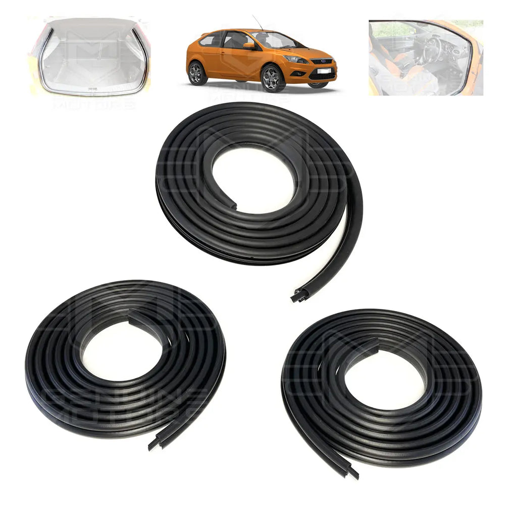 Door/Boot Seal Set For Ford Focus MK2/ST/RS 2007/11 (3-Door) 1534919 ...