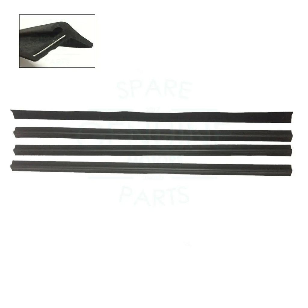Mercedes W123 W126 Door Window Aperture Outer Rubber Seal Set 1979-91 ...