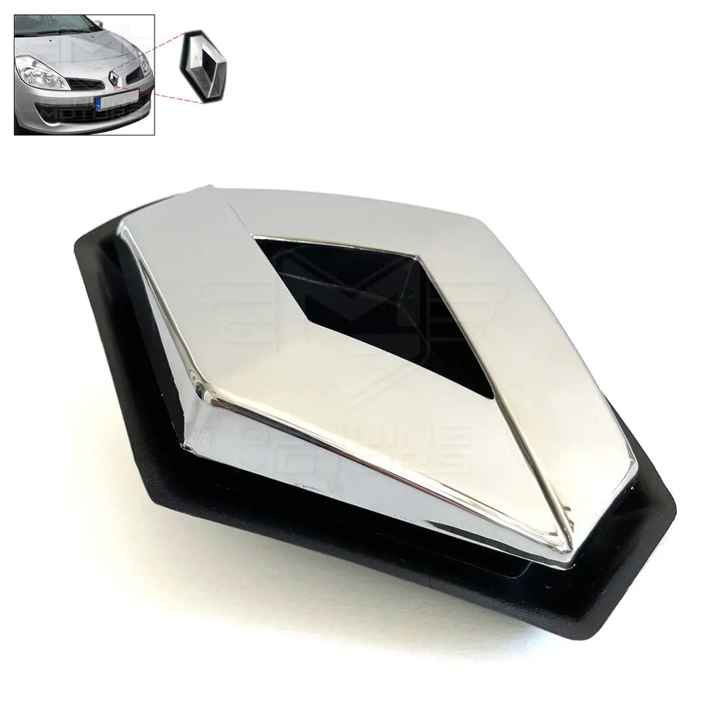 Renault Front Grill Diamond Badge Emblem Kit 8200341241 – Genuine Motors