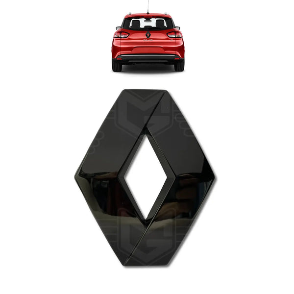 Renault Clio MK4 Rear Boot Lid Black Diamond Badge Emblem 908890837R – Genuine Motors